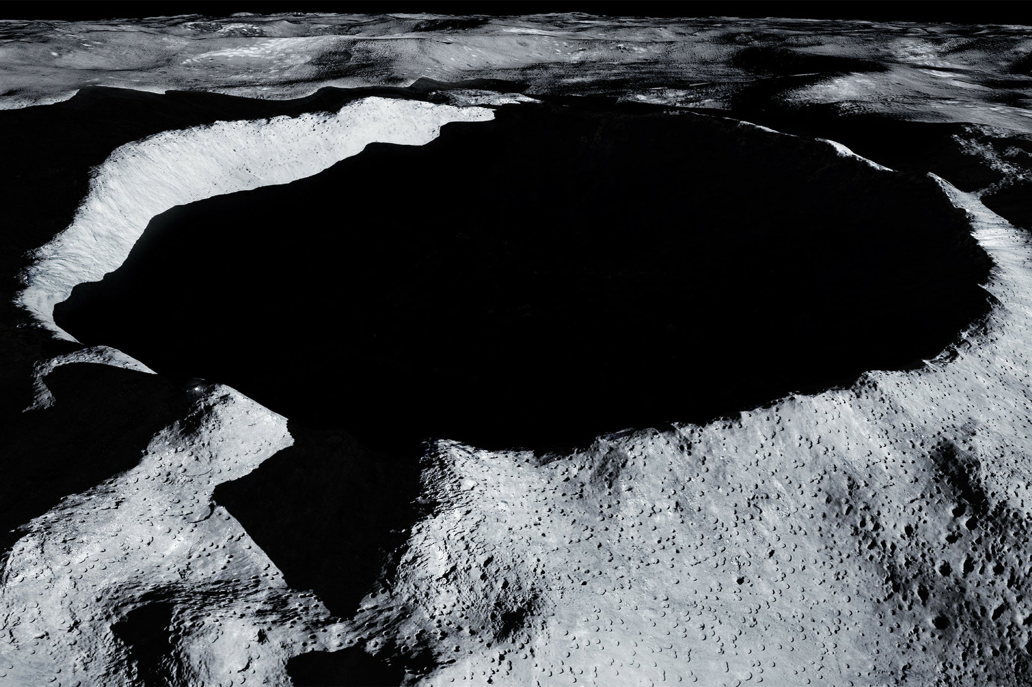 Shackleton Crater: the key to extraterrestrial exploration