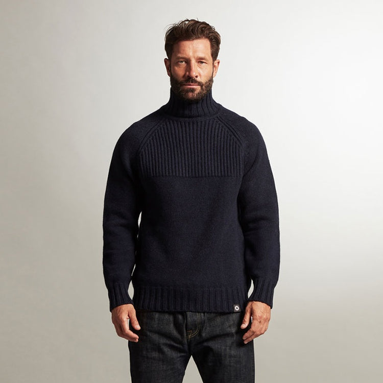 Nimrod Funnel Neck Cashmere Sweater | Shackleton