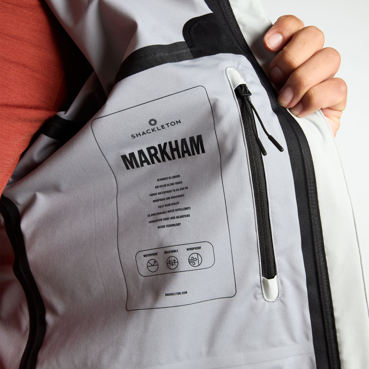 Markham Hardshell Jacket Men | Waterproof & Breathable | Shackleton