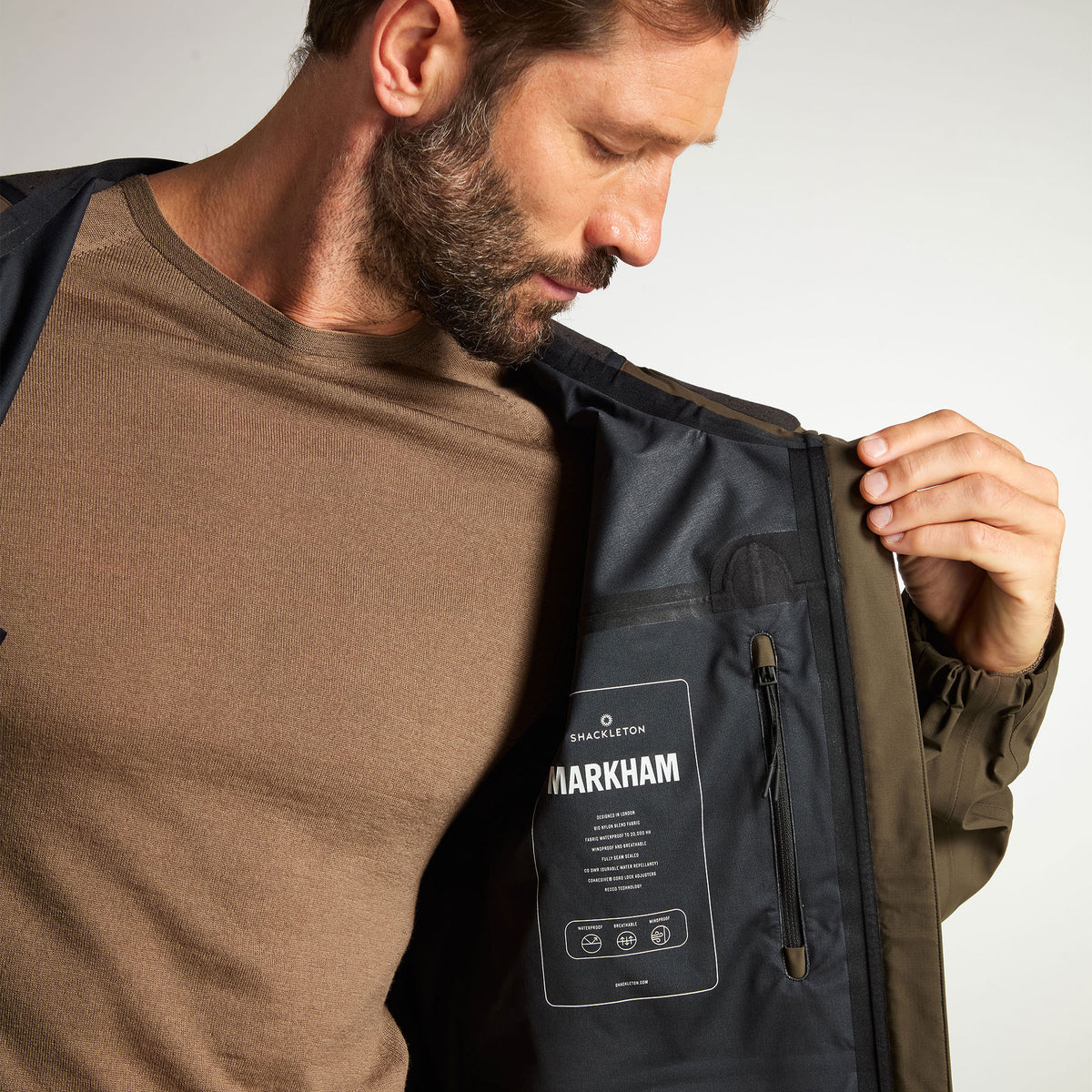 Markham Hardshell Jacket Men | Waterproof & Breathable | Shackleton