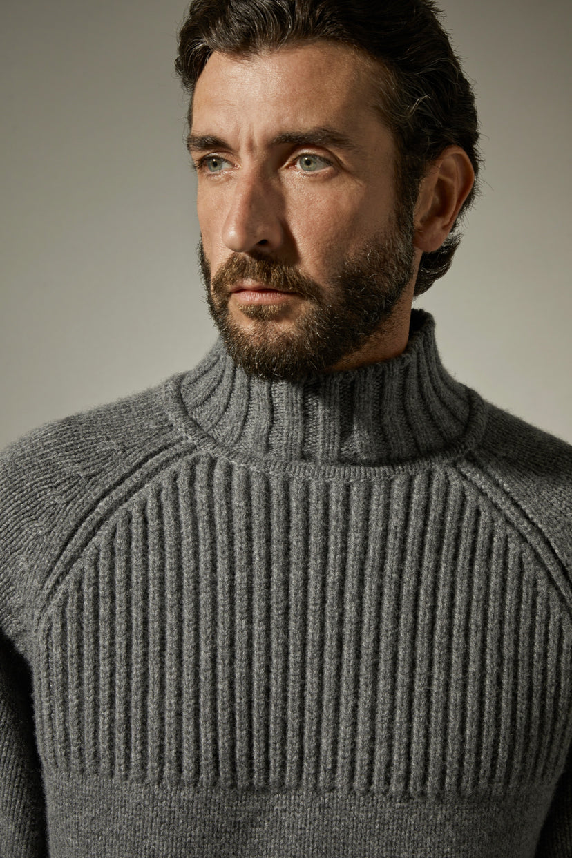 Nimrod Funnel Neck Cashmere Sweater | Shackleton
